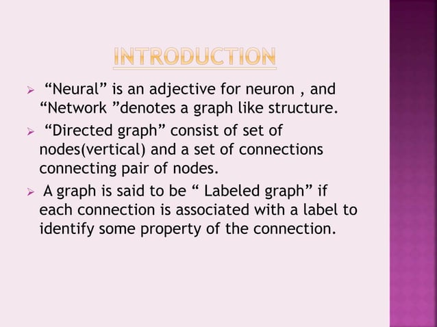 INTRODUCTION TO NEURAL NETWORKS | PPTX | Computer Networking | Computing