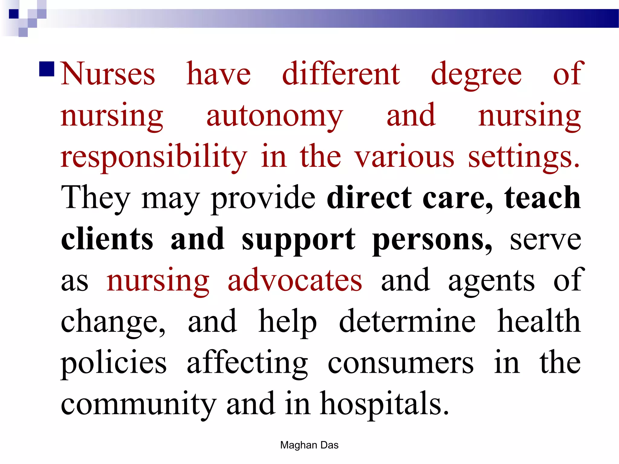 Introduction to nursing | PPT