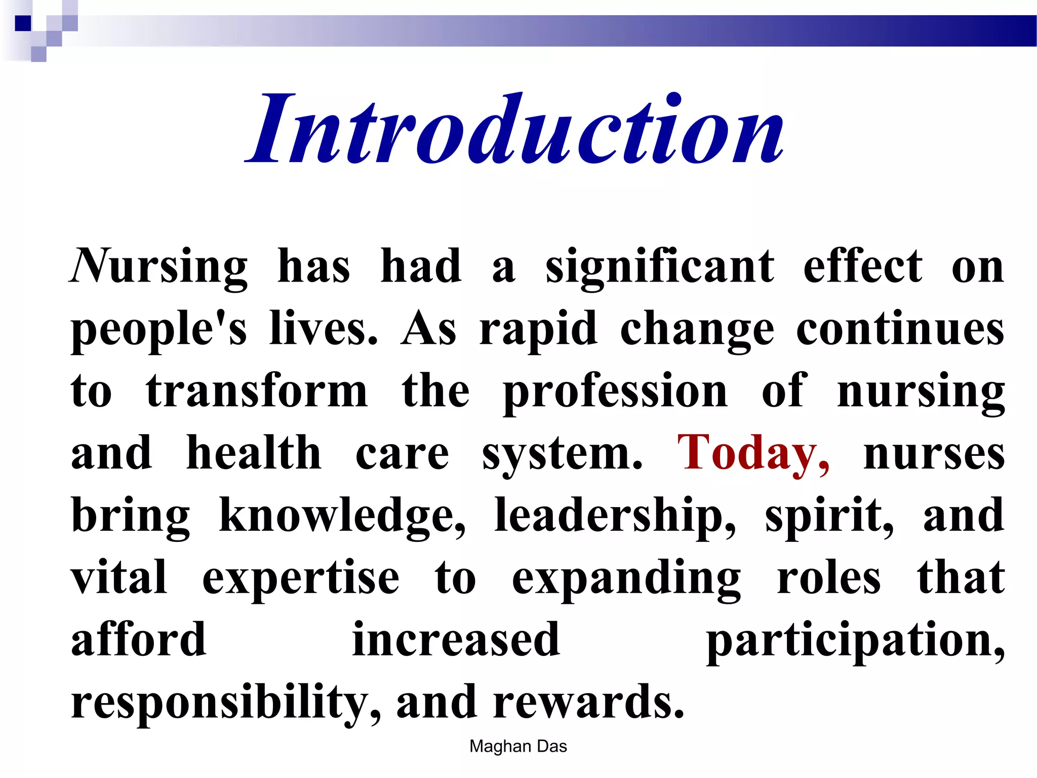 Introduction to nursing | PPT