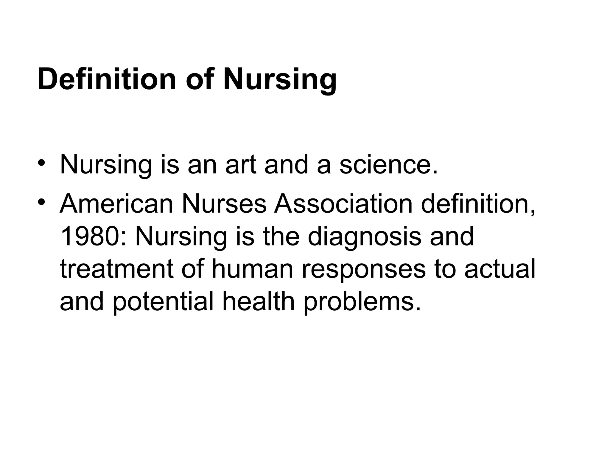 introduction to nursing.ppt explaining about general roles of the nurse ...
