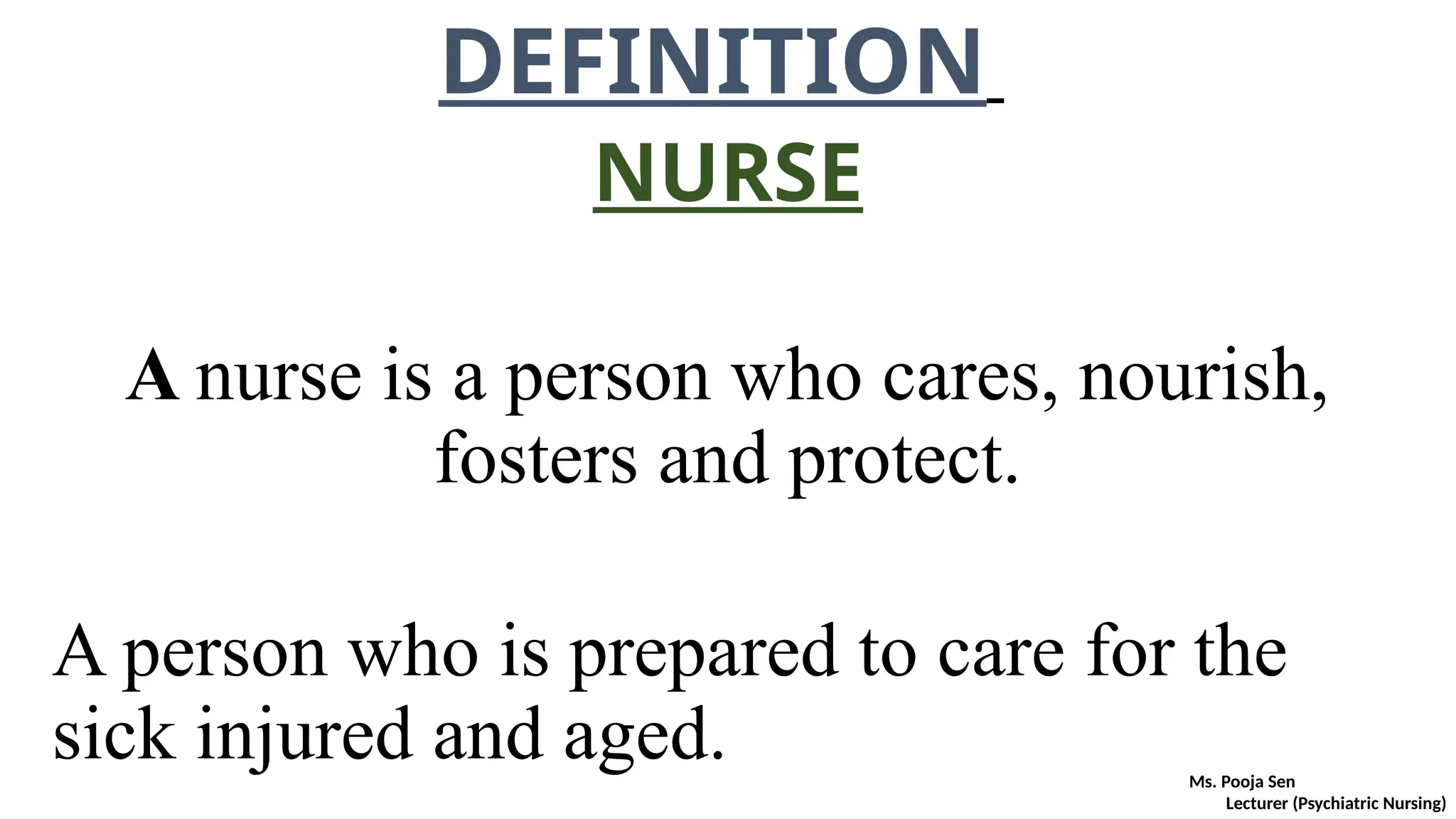 Introduction to nursing & Definition of nursing.pptx