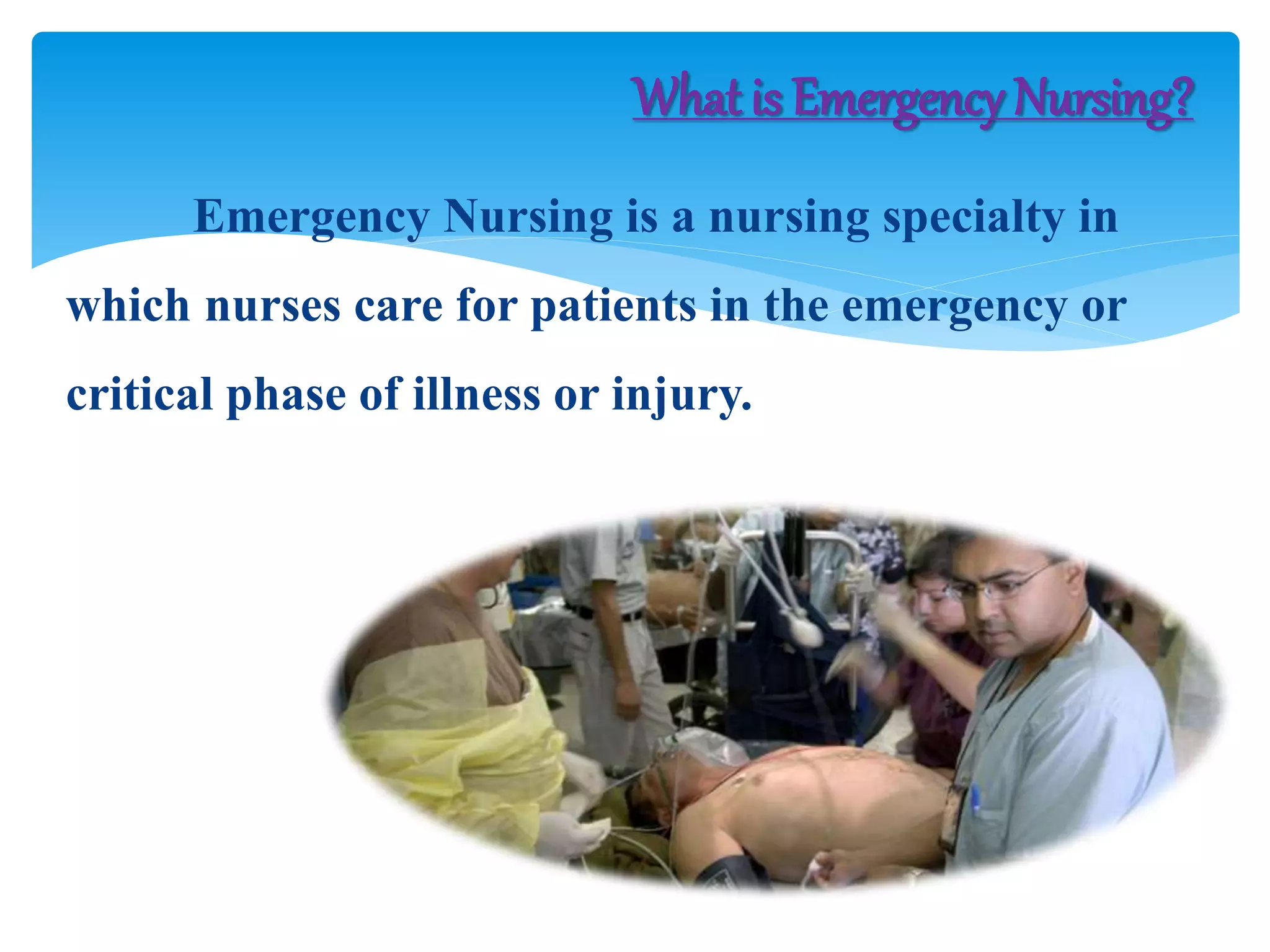 Introduction to nursing emergencies | PPTX