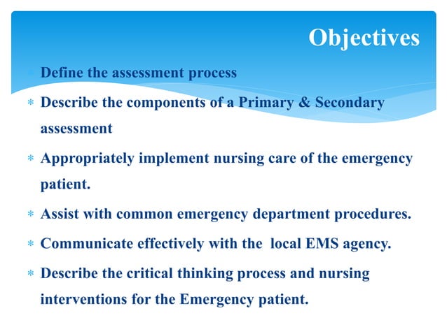 Introduction to nursing emergencies | PPTX