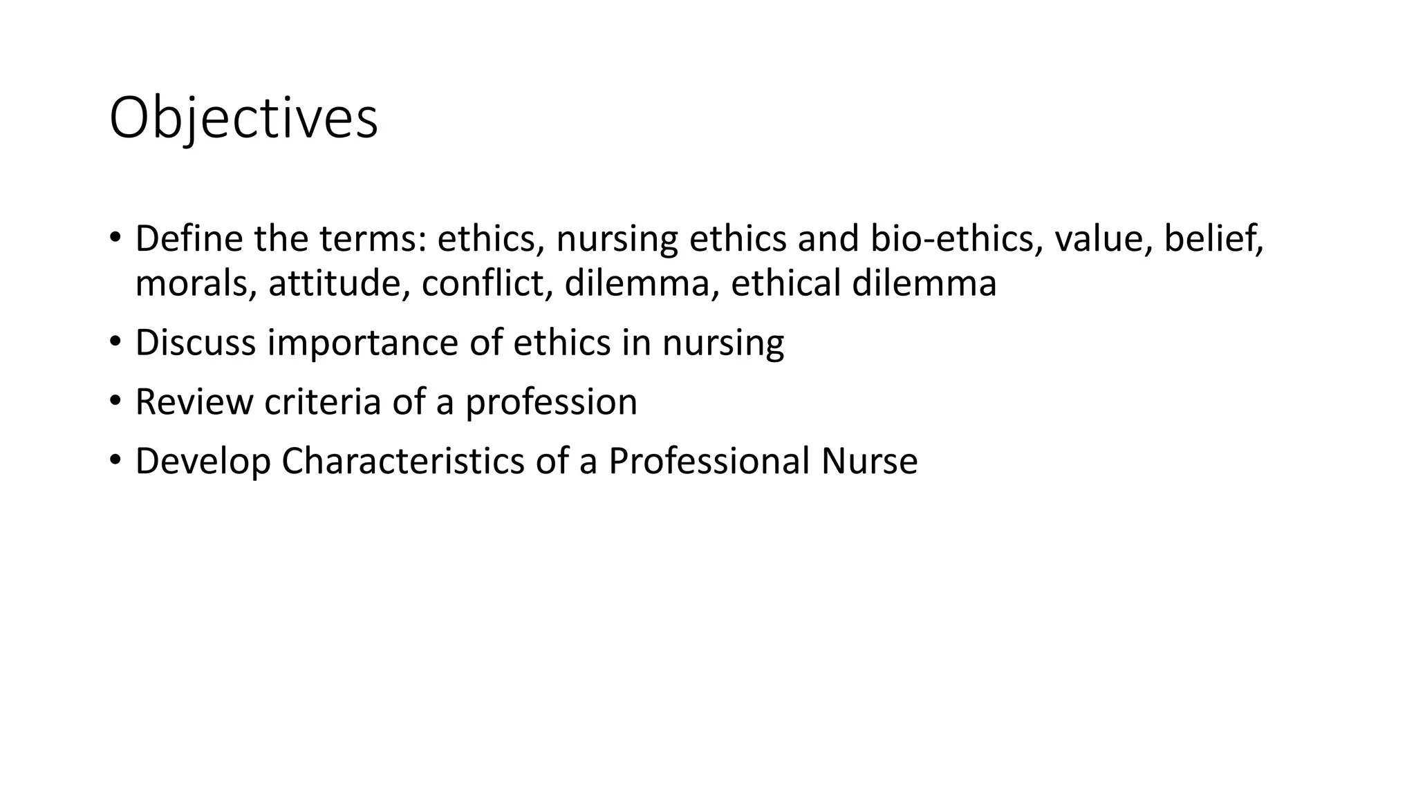 Introduction to nursing ethics converted | PDF
