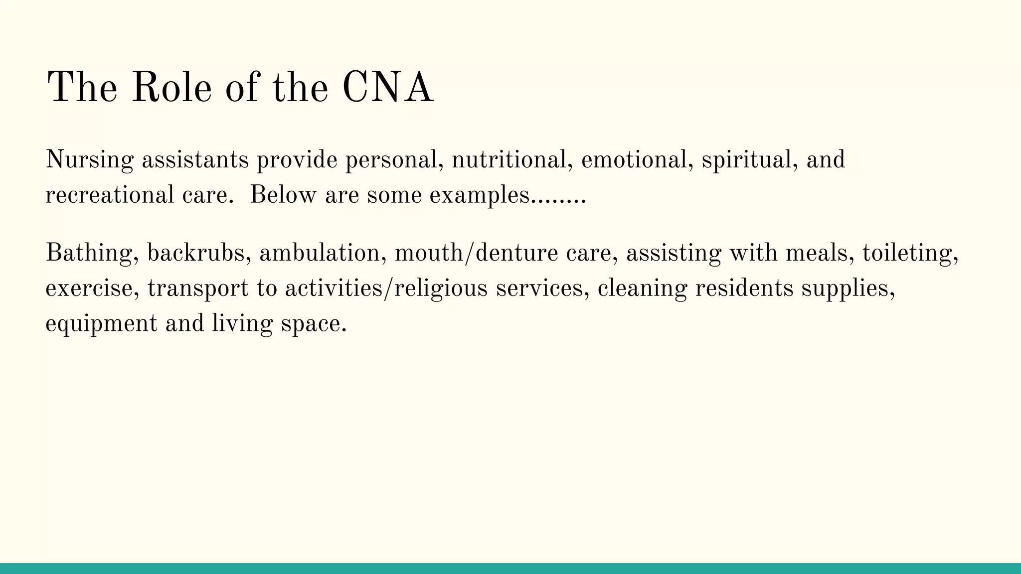 Introduction to nursing for certified nursing assistants ch 1 4 | PPTX