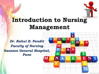 Introduction to Nursing Management | PPSX