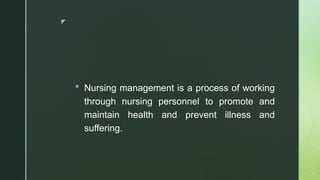 Introduction to Management and Nursing Management | PPTX