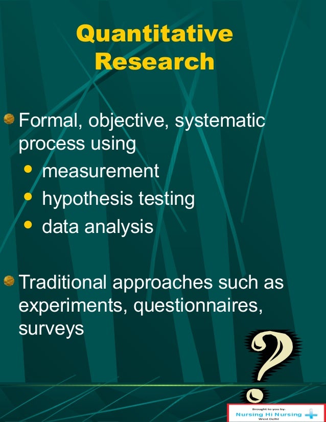 Introduction to nursing research