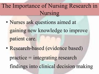 Introduction to Nursing Research | PPTX