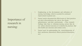 Lecture Introduction to Nursing Research | PPTX