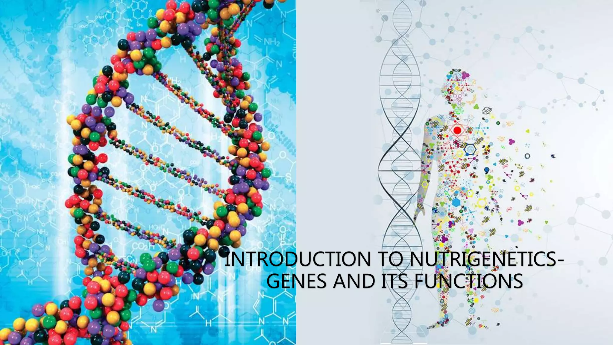 INTRODUCTION TO NUTRIGENETICS- GENES AND ITS FUNCTIONS | PPTX