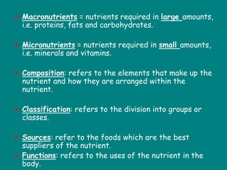 Introduction to nutrition | PPT