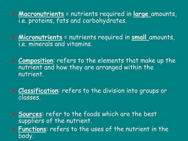 Introduction to nutrition | PPT | Healthy Cooking and Eating | Food & Drink