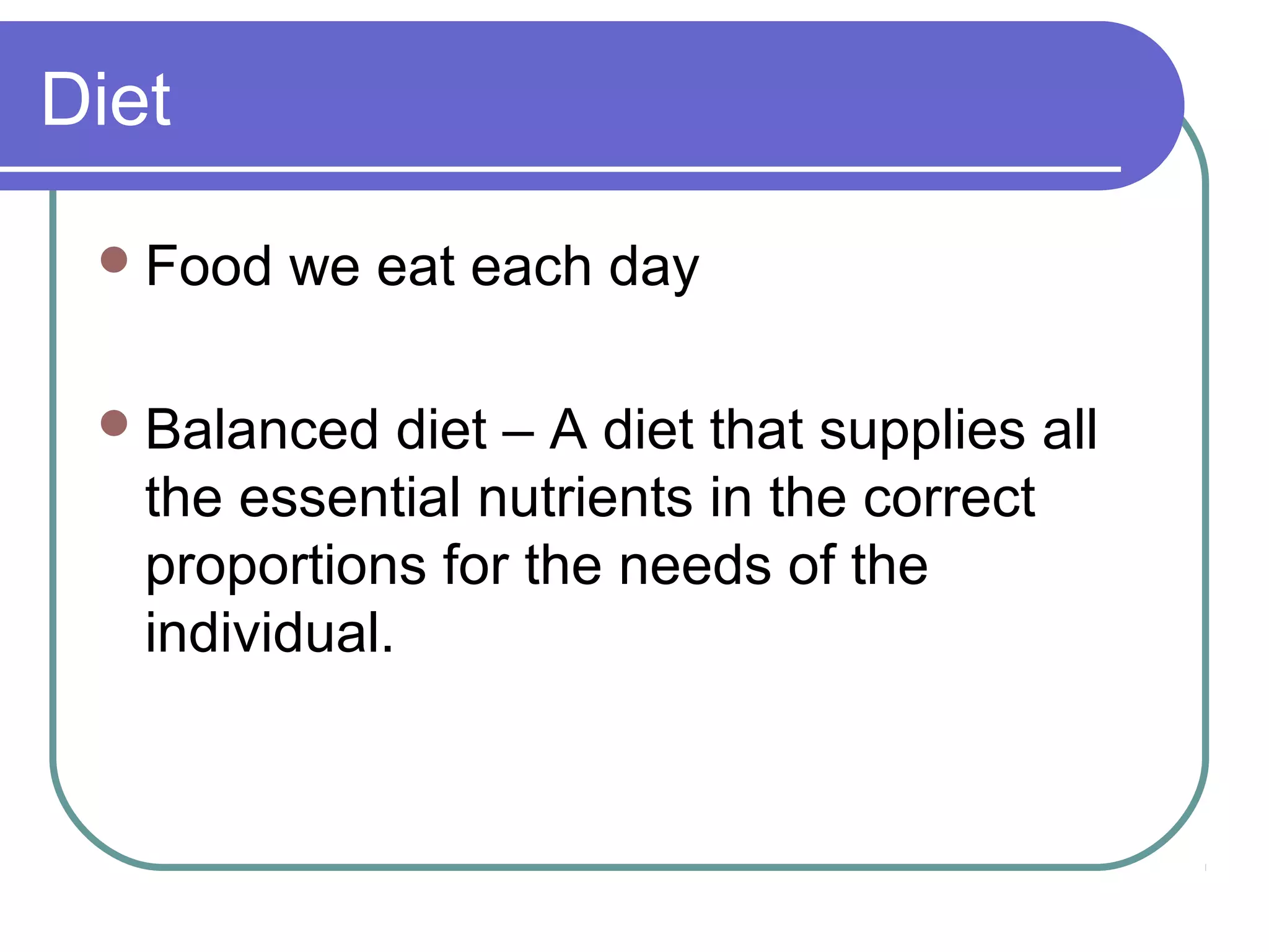 Principles of nutrition | PPT