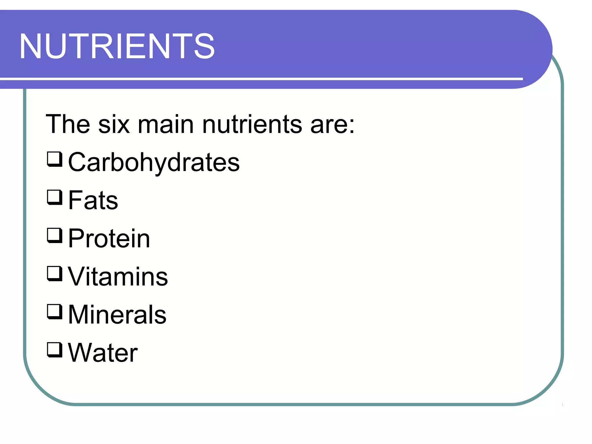 Principles of nutrition | PPT