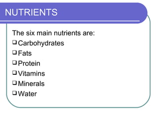 Principles of nutrition | PPT