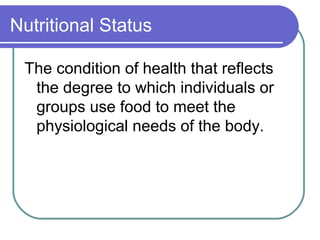 Introduction to nutrition | PPT
