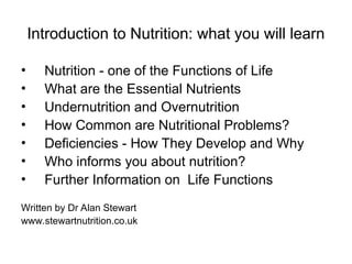 Introduction_to_Nutrition about Food content | PPT