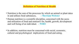 INTRODUCTION TO NUTRITION II SEM B.SC NURSING.pptx