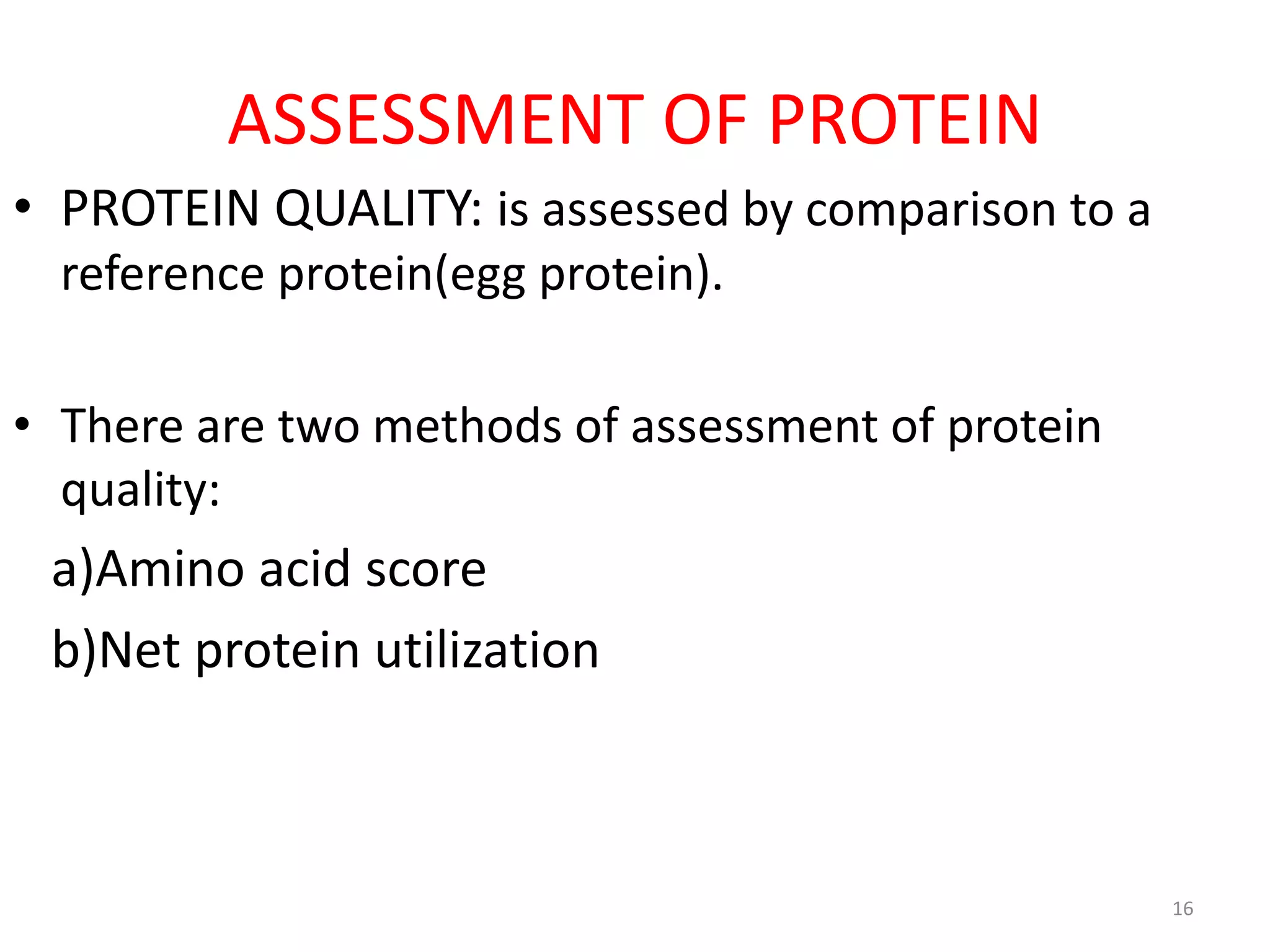 Introduction to nutrition and proteins | PPTX