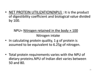 Introduction to nutrition and proteins | PPTX