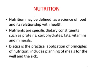 Introduction to nutrition and proteins | PPTX