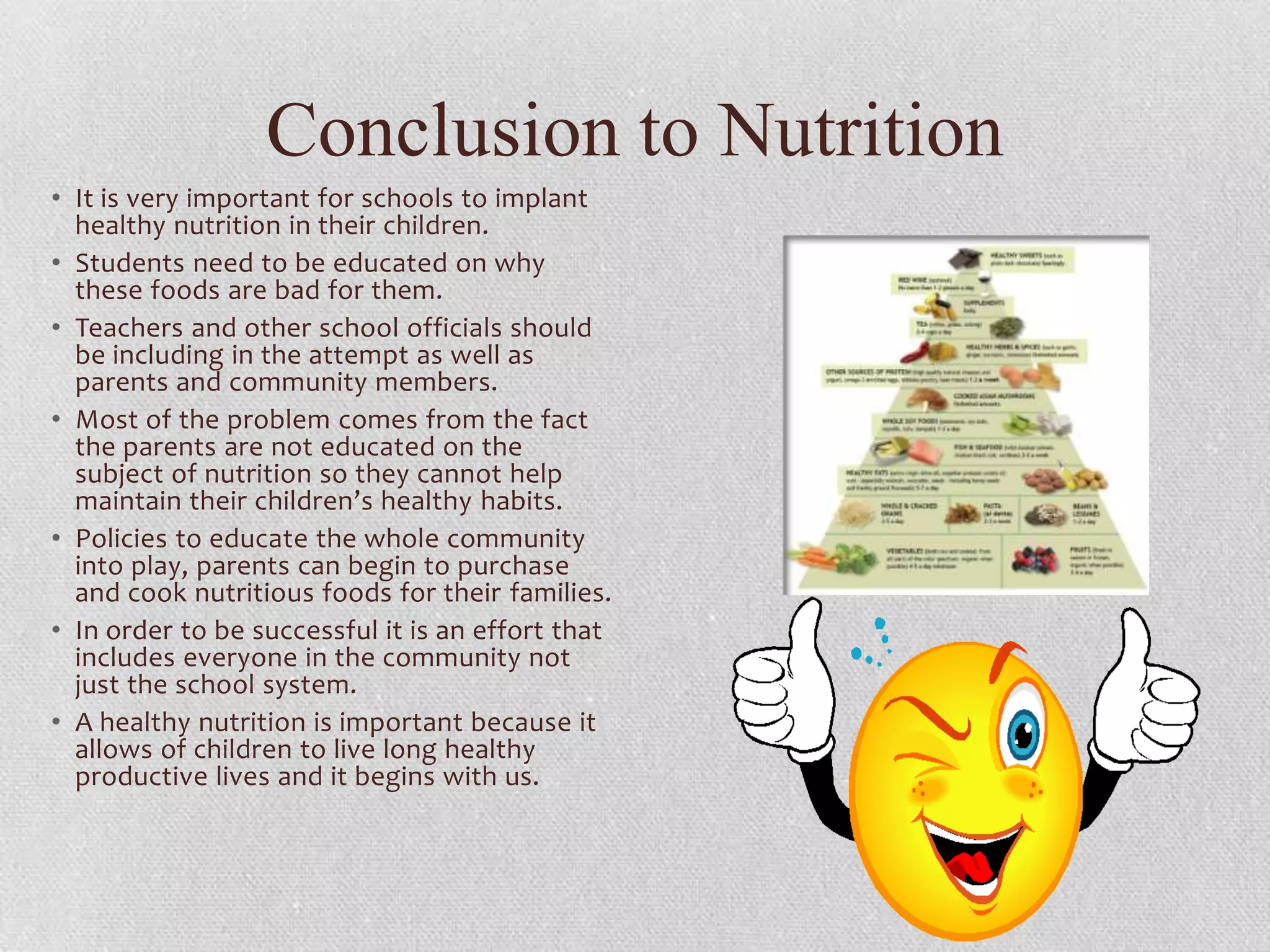 Introduction to nutrition in schools | PPT