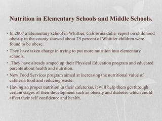 Introduction to nutrition in schools | PPTX | Children\'s Health ...