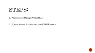 Introduction to Nvivo | PPTX