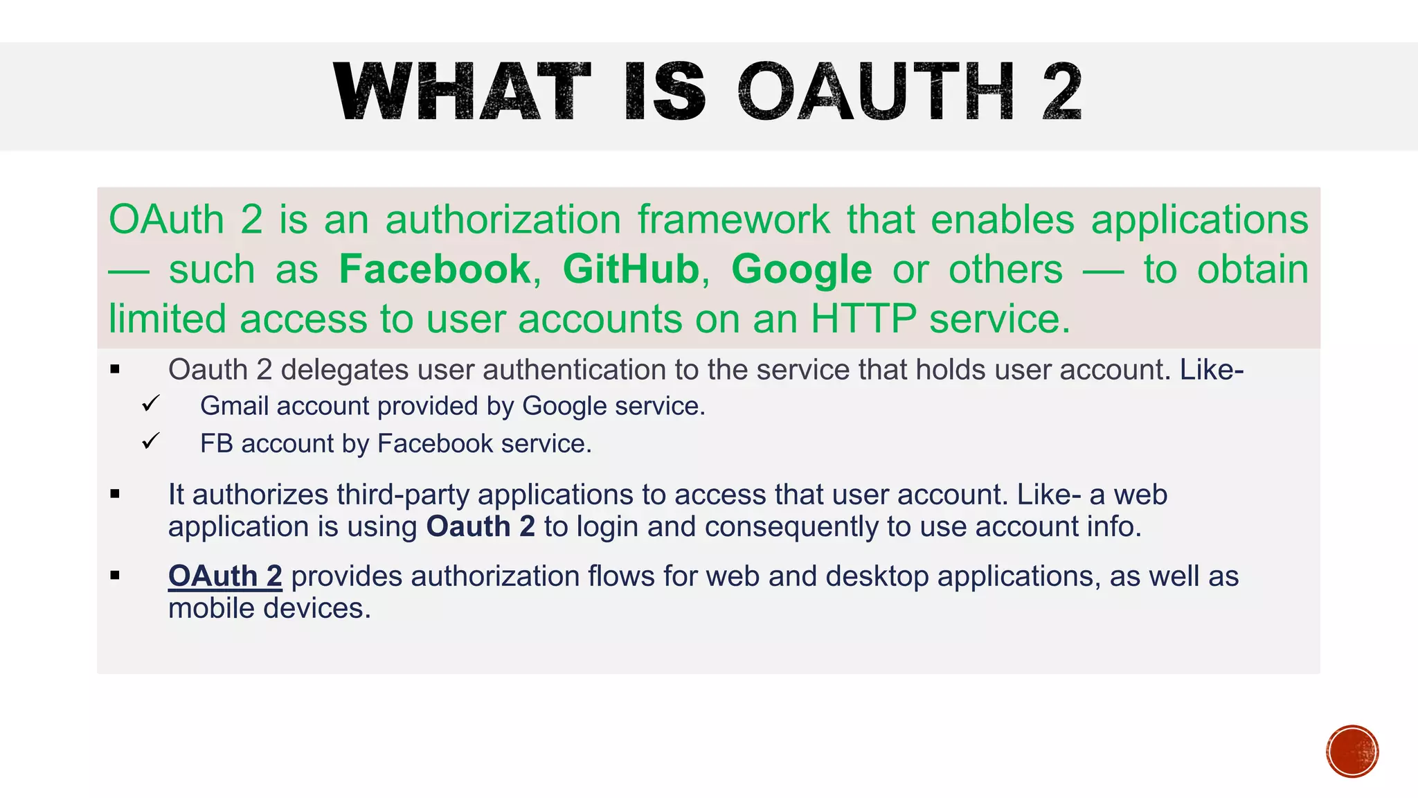 Introduction To Oauth2 Ppt