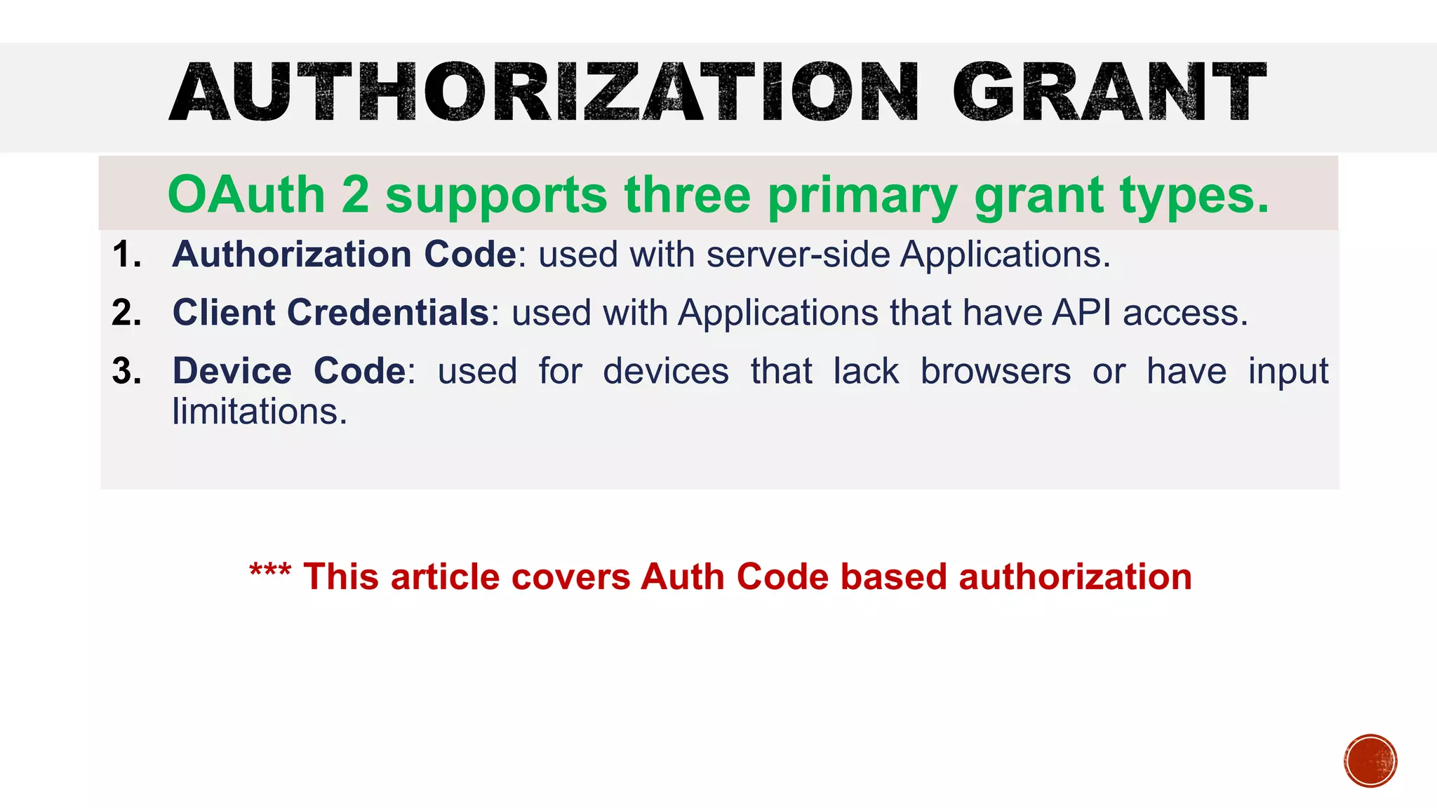 Introduction to OAuth2 | PPT