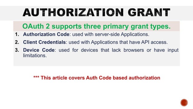 Introduction to OAuth2 | PPT
