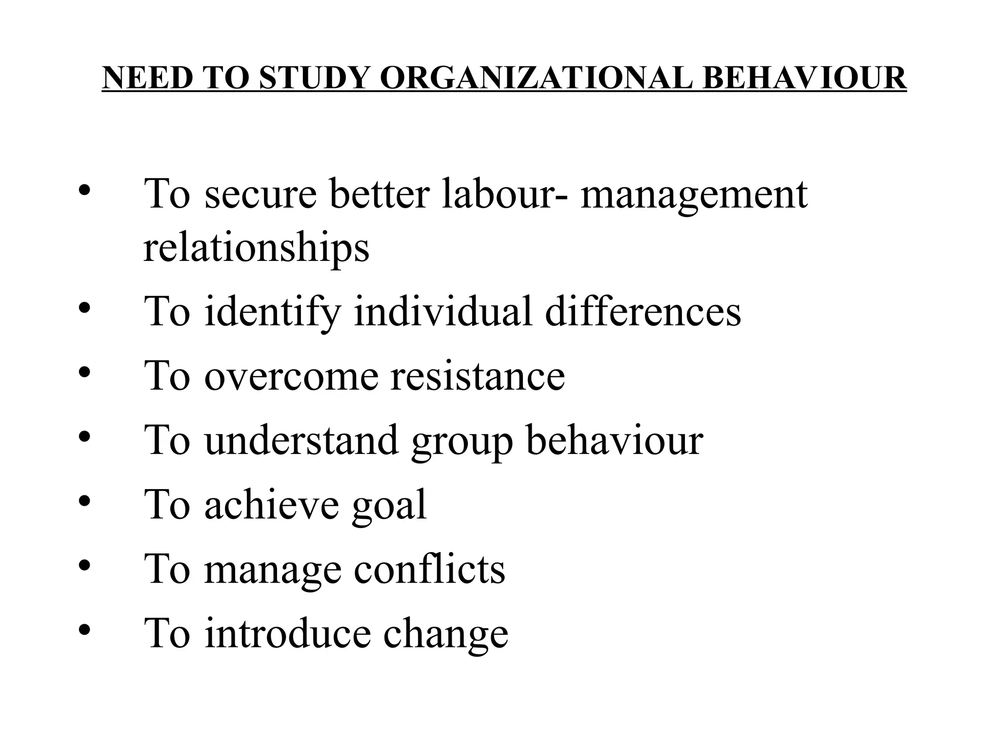 introduction to OB organization behavior | PPT