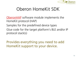 Introduction to Oberon HomeKit SDKs | PPT