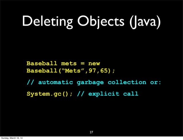 Introduction to Object-Oriented Programming & Design Principles (TCF 2014) | PPT