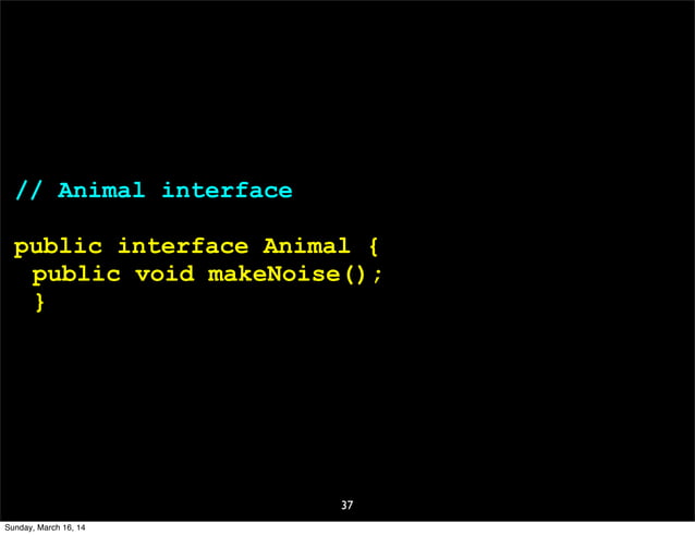 Introduction to Object-Oriented Programming & Design Principles (TCF 2014) | PPT