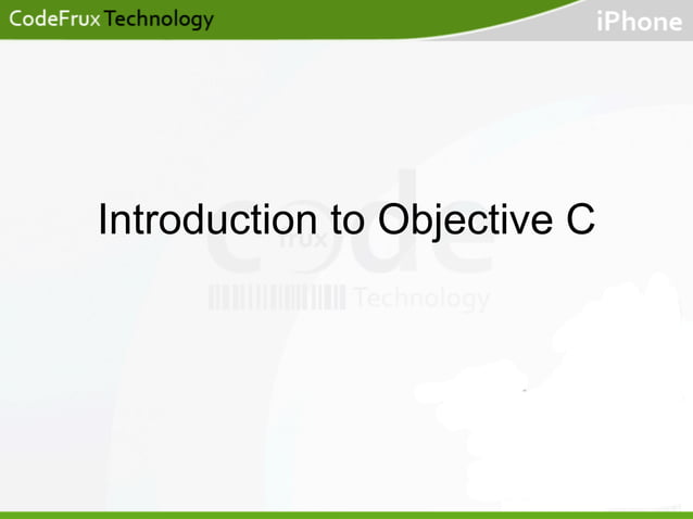 Introduction to objective c | PPT