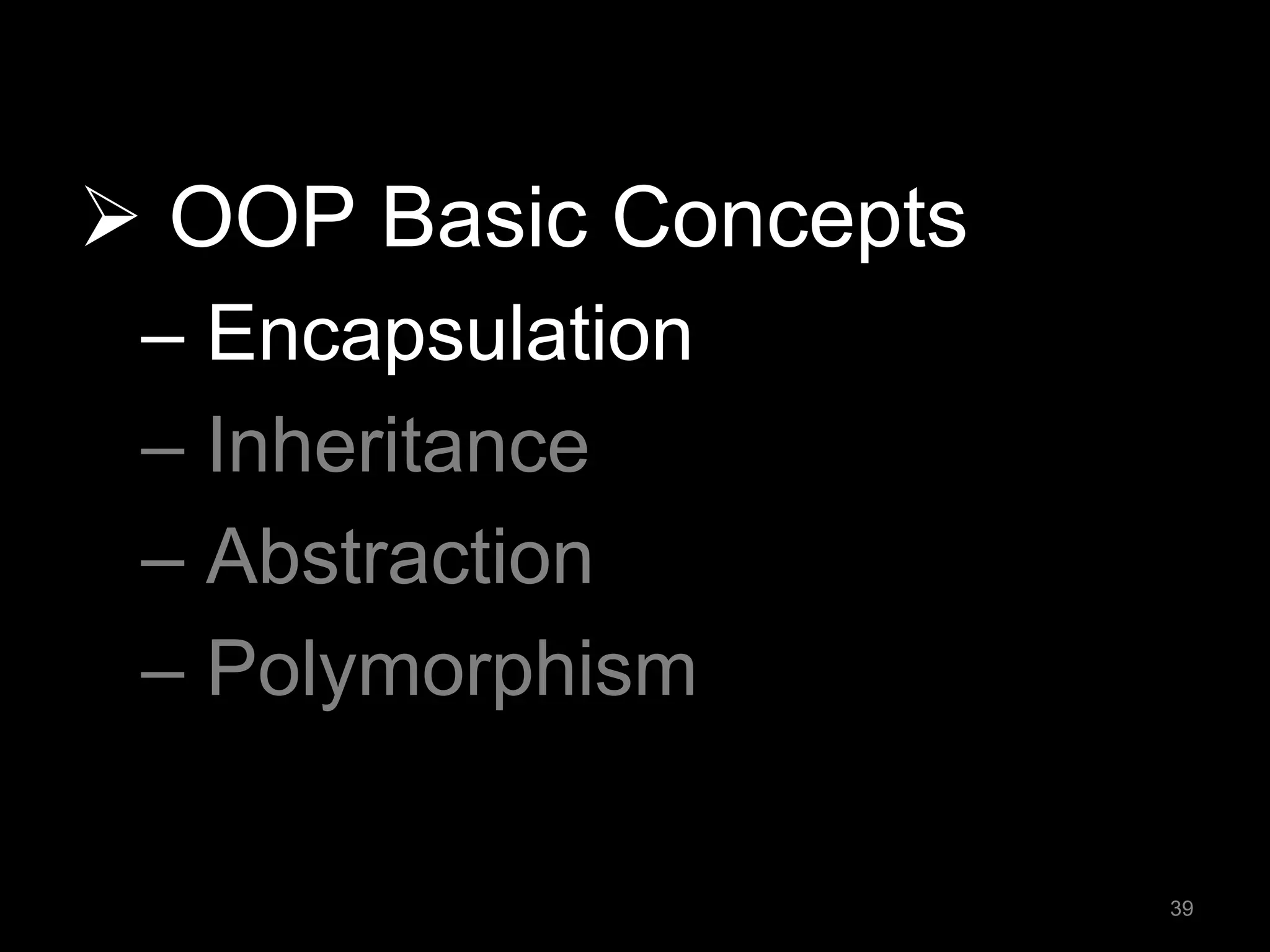 Introduction To Object Oriented Programming Ppt