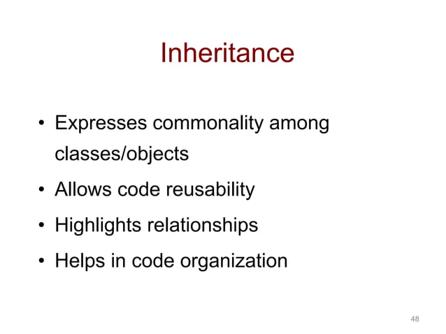 Introduction to Object Oriented Programming | PPTX