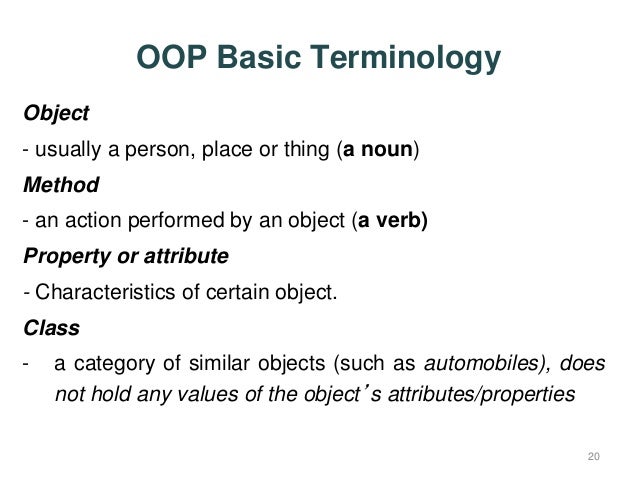Introduction To Object Oriented Programming