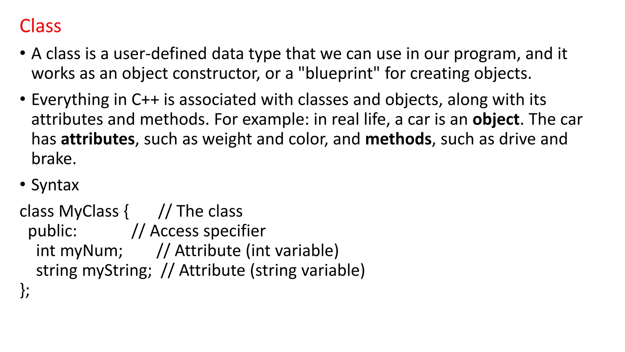 Introduction To Object Oriented Programming Pptx