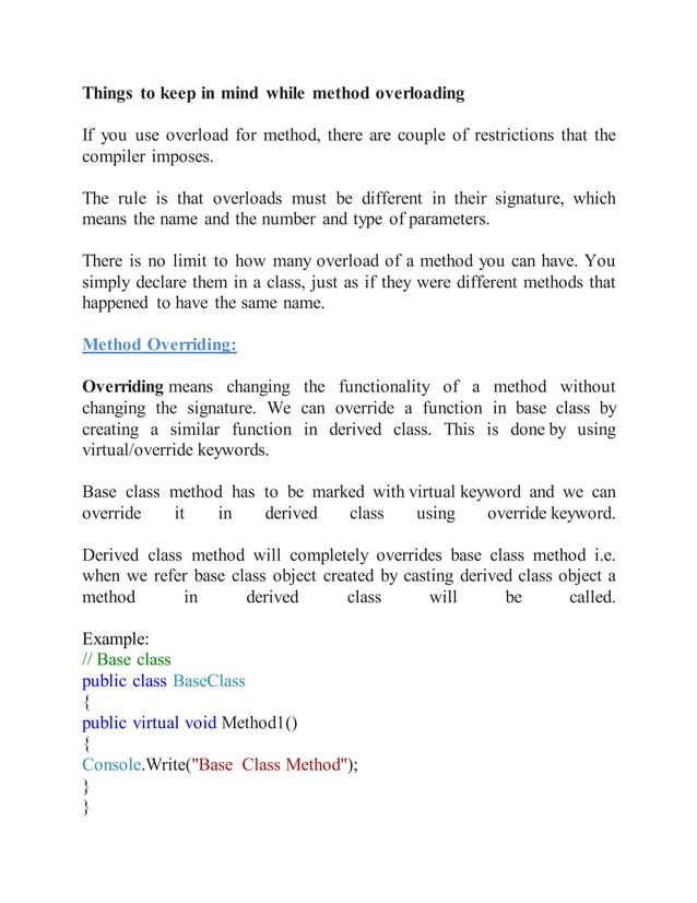 Introduction To Object Oriented Programming Concepts Pdf