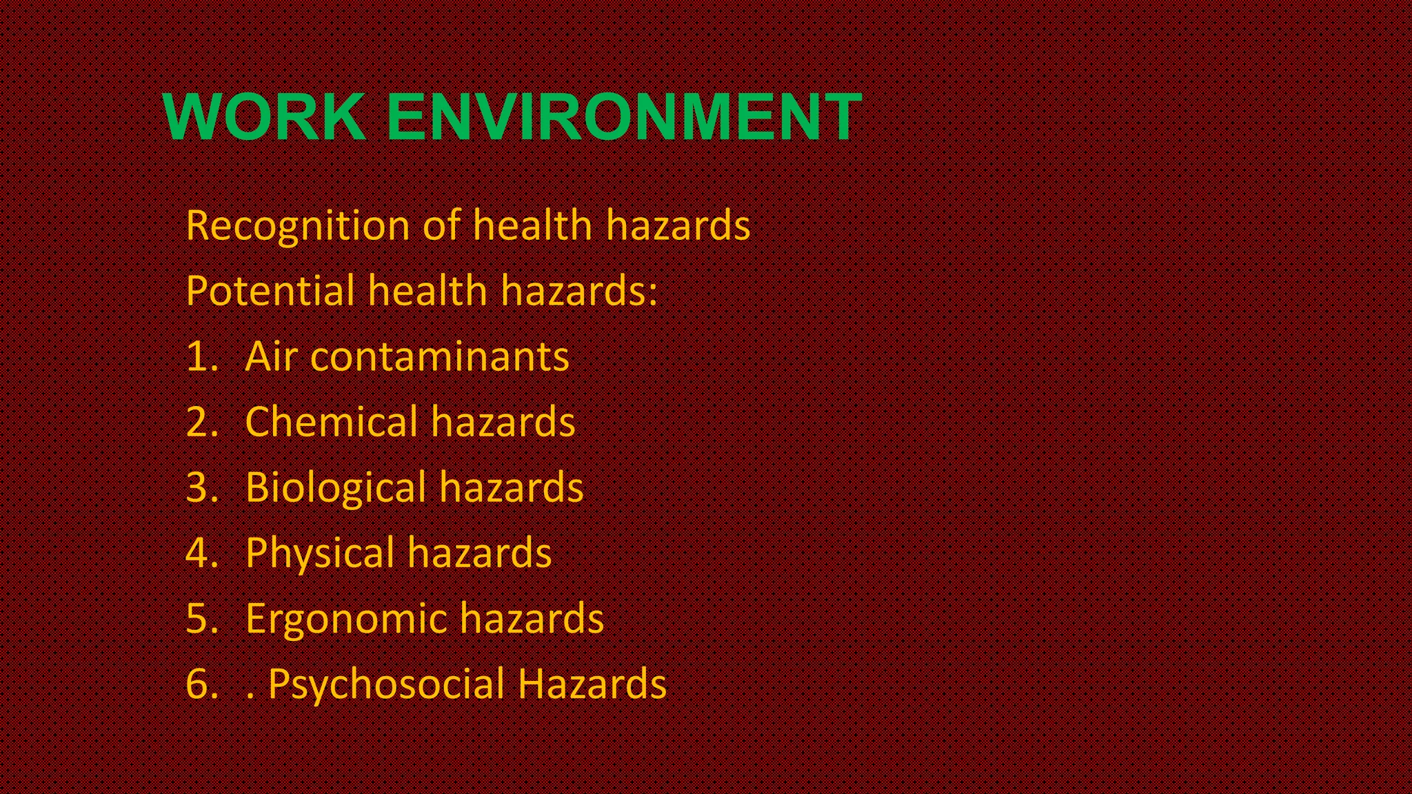 Introduction to occupational diseases | PPTX
