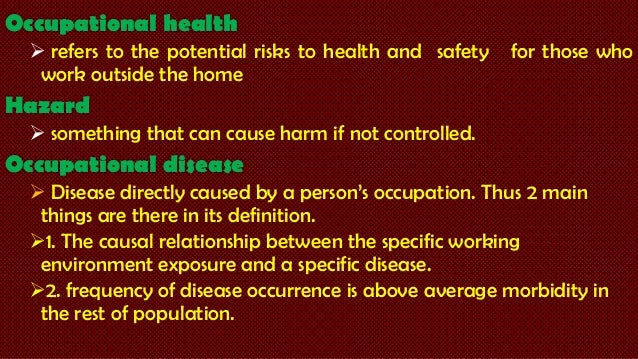 Occupational Diseases International List - atatun
