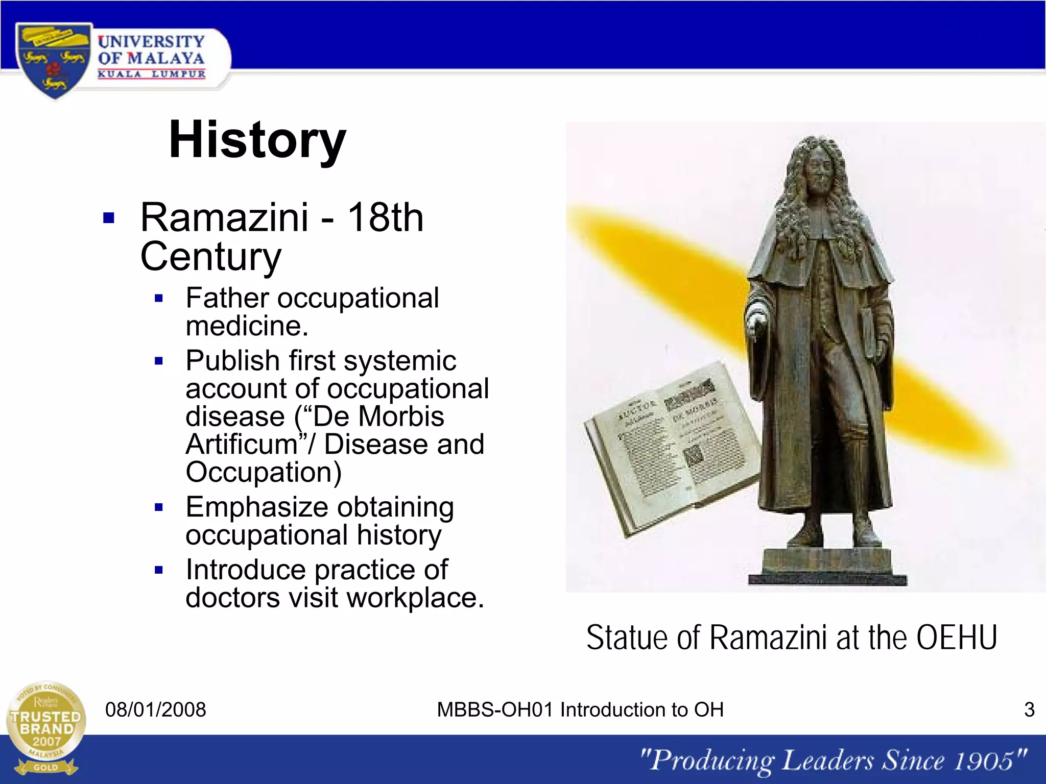 Introduction to occupational health | PDF