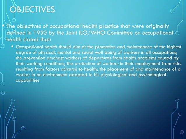 Introduction to Occupational Health.ppt . | PPT