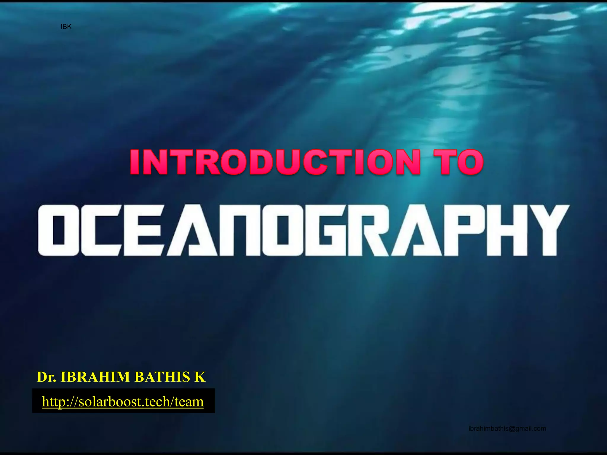 Introduction to oceanography | PDF