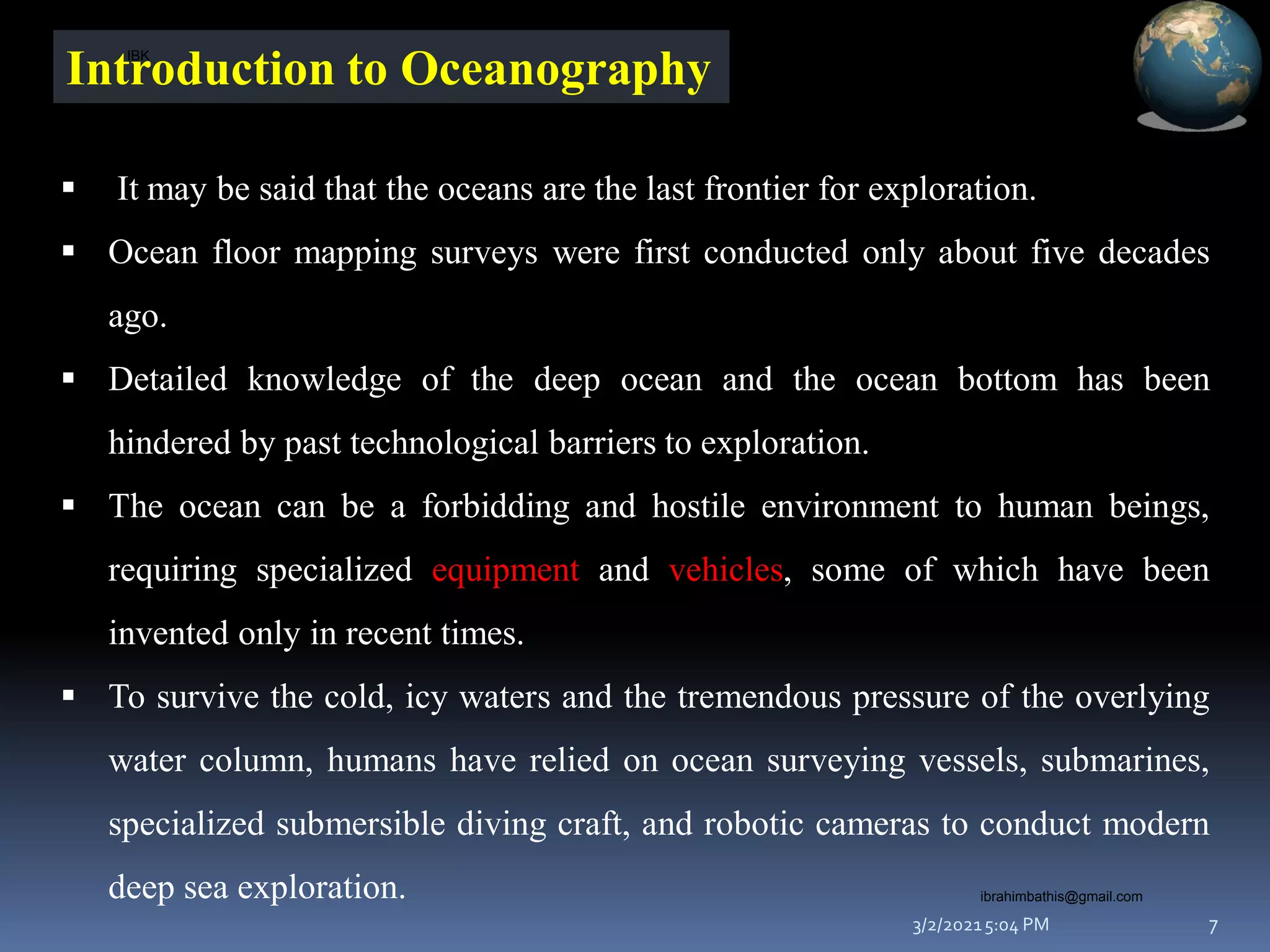 Introduction to oceanography | PDF