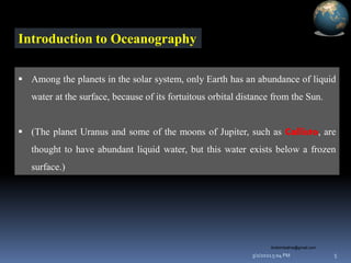 Introduction to oceanography | PDF