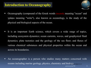 Introduction to oceanography | PDF